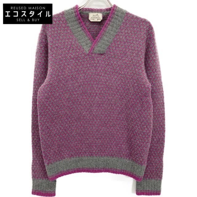 HERMES エルメス トップス Ｓ パープル メンズ