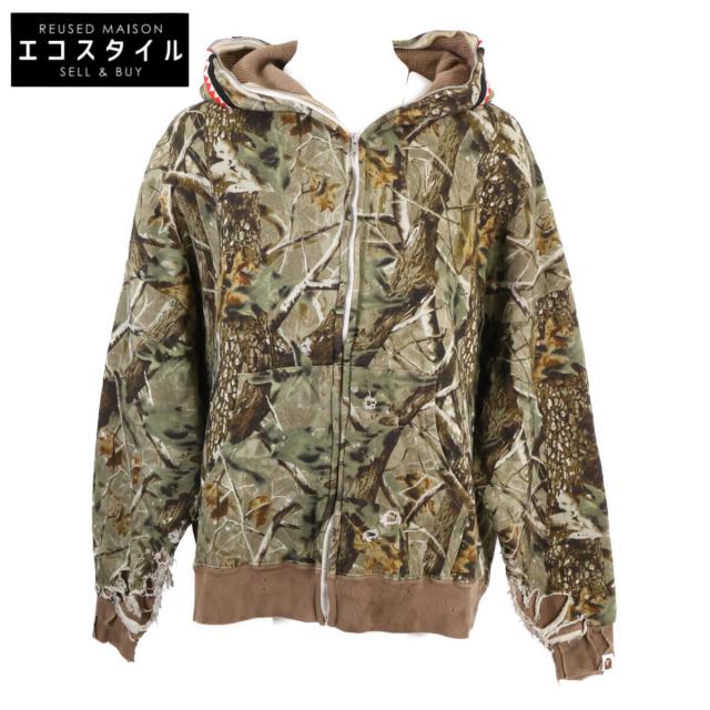 SAINT MICHAEL セントマイケル トップス XL カーキ メンズ