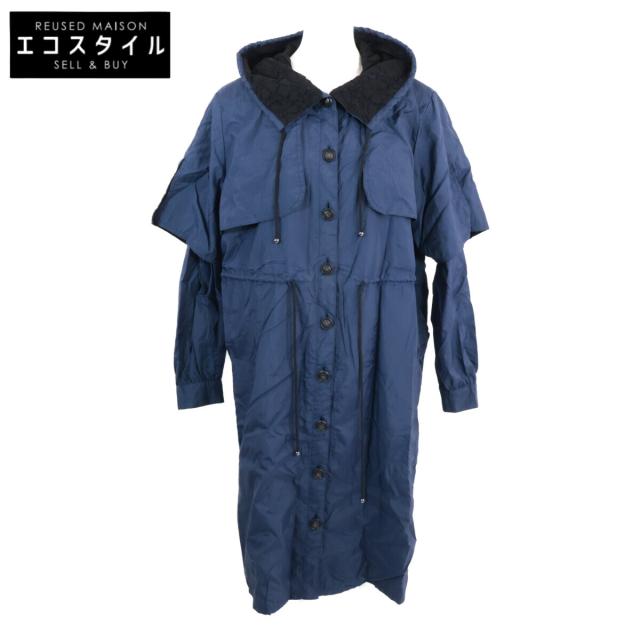 CHANEL シャネル コート 36 ネイビー レディース