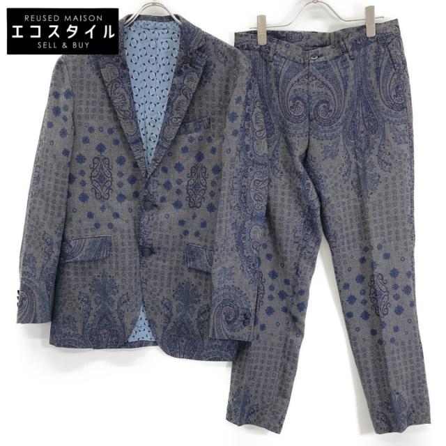 ETRO エトロ スーツ セットアップ 46 ネイビー メンズ