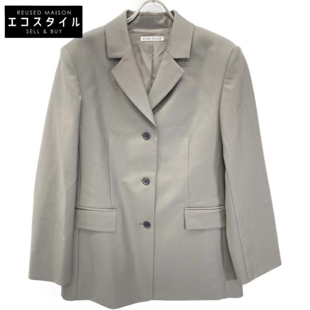riam plage リアムプラージュ ジャケット 38 グレージュ レディース