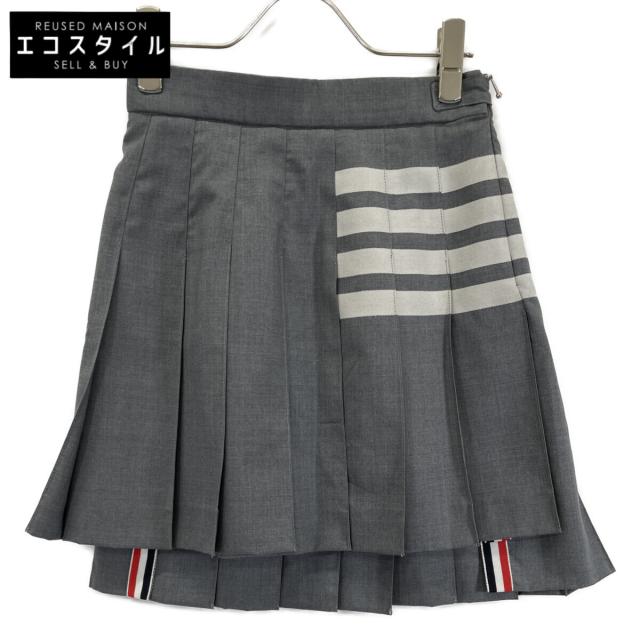 THOM BROWNE トムブラウン スカート 34 グレー レディース