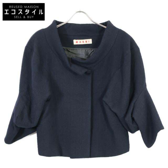 MARNI マルニ ジャケット 36 ネイビー レディース