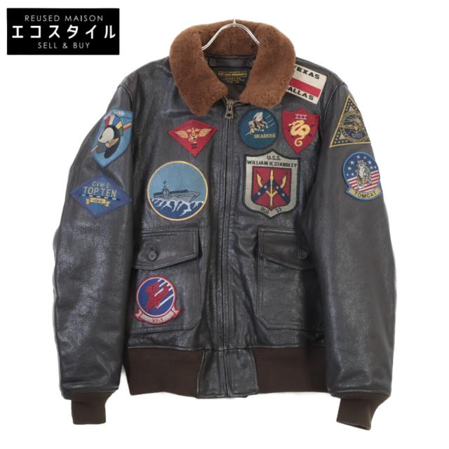 AVIREX アヴィレックス ジャケット 40 ダークブラウン メンズ