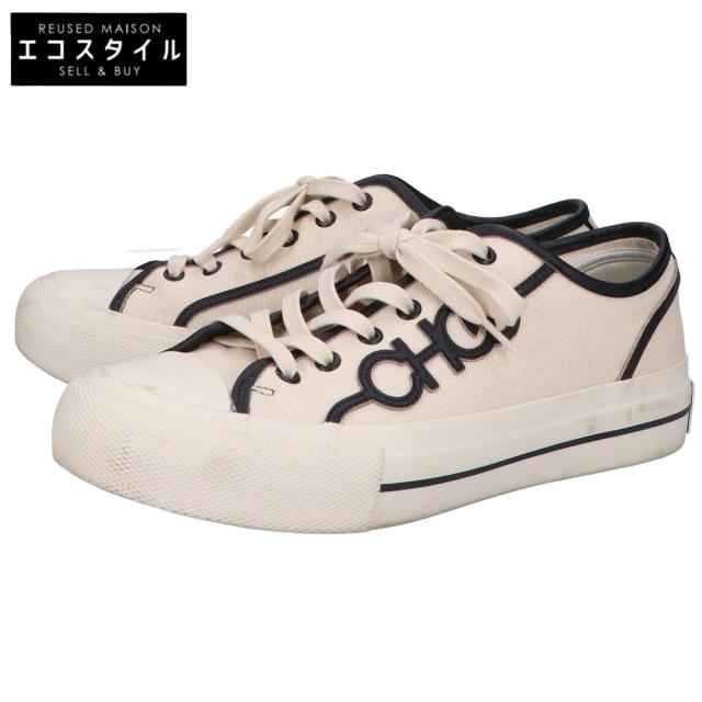 JIMMY CHOO ジミーチュウ シューズ 38 アイボリー/ブラック レディース