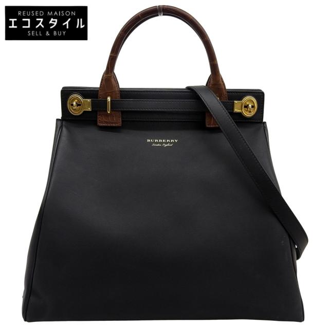 BURBERRY バーバリー ハンドバッグ ブラック レディース