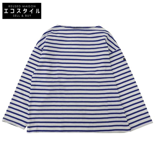 SAINT JAMES セントジェームス トップス 004 ホワイト/ブルー メンズ