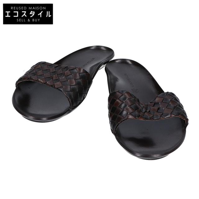 BOTTEGA VENETA ボッテガヴェネタ シューズ 37 ブラウンｘブラック レディース