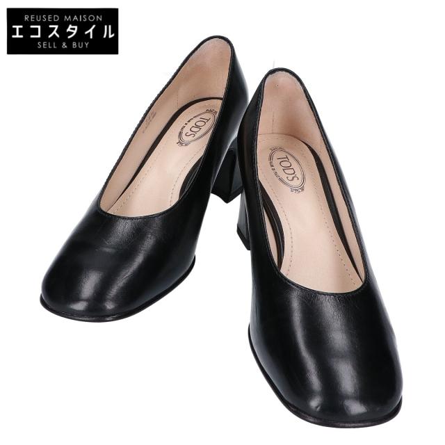 TODS トッズ シューズ 36 1/2 ブラック レディース