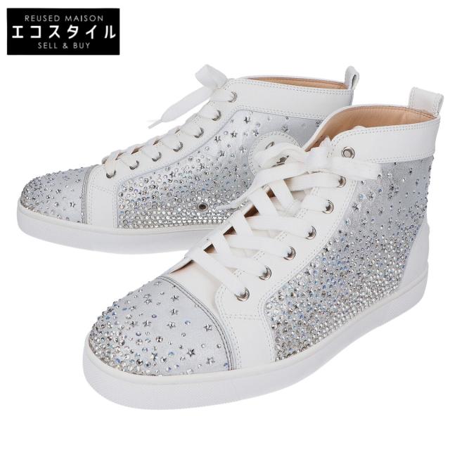 Christian Louboutin クリスチャンルブタン シューズ 42 シルバー/ホワイト メンズ