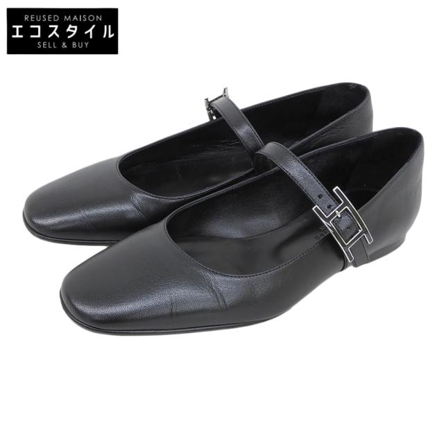 HERMES エルメス シューズ 35.5 ブラック レディース