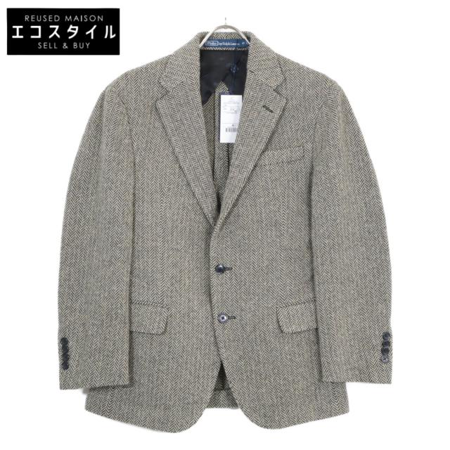 POLO RALPH LAUREN ポロ ラルフローレン ジャケット 36S ブラック×アイボリー メンズ