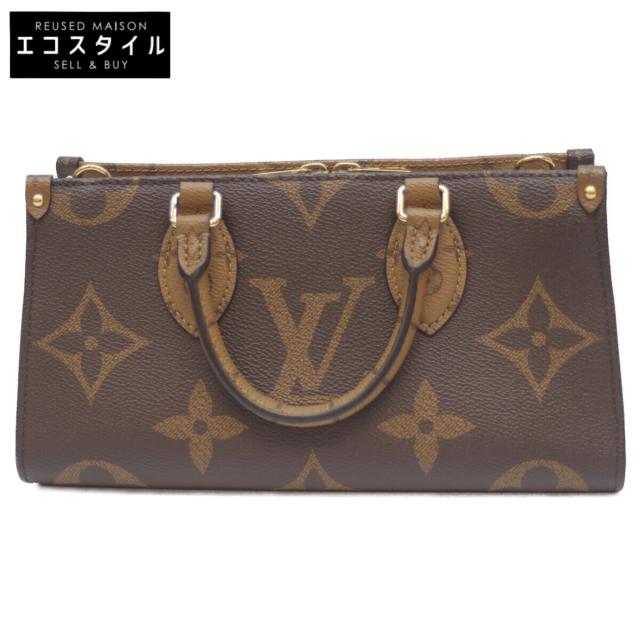 LOUIS VUITTON ルイヴィトン ハンドバッグ ブラウン/アイボリー レディース