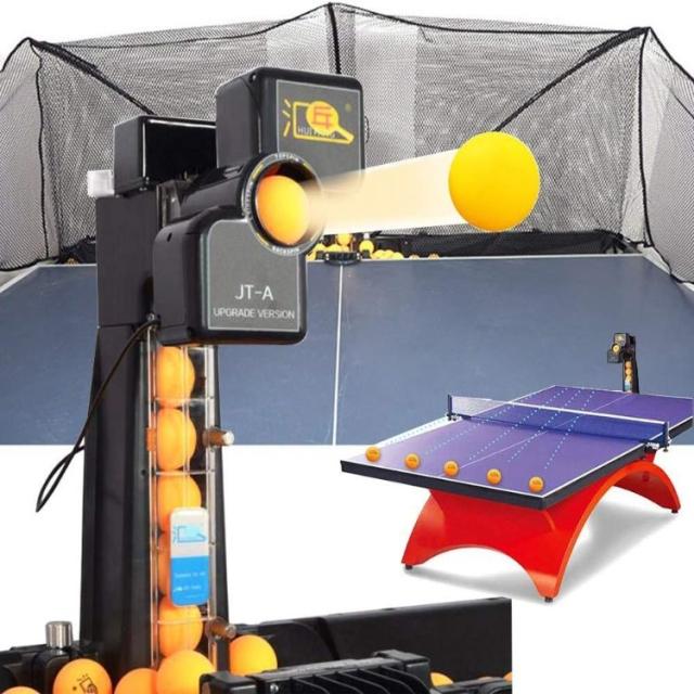 卓球ロボット 卓球トレーニングマシン　卓球練習ロボット 自動発球マシン ネット＆ボール 100 球付属 卓球台対応 トレーニング用