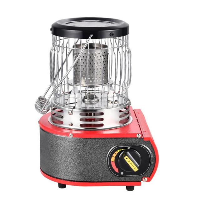 ガスヒーター ストーブ 1台2役 電源不要！ 2.5kw 小型【速暖・持ち運び簡単】カセットガスボンベ式 ヒーター 暖房 ポータブル アウトドア 防災グッズ カセット 暖房機 暖炉 防災・釣り・キャンプや旅行などにも！