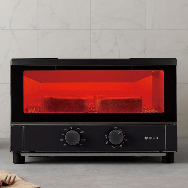 タイガー オーブントースター やきたて KAM-S132-KM マットブラック【M】
