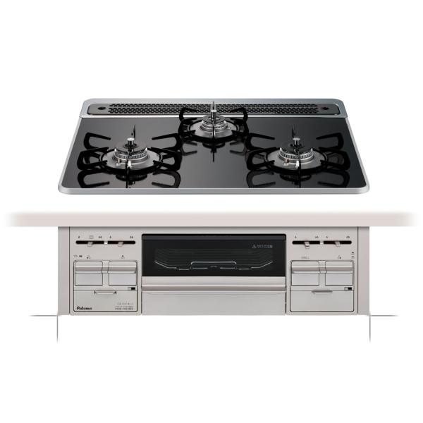 パロマ ビルトインコンロ 60cm repla PD-509WS-60CK LPガス【L】