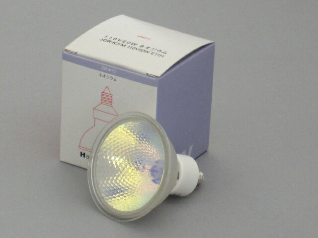 【特売品・在庫限り】ダイクロハロゲンランプ　JDR-K7M110V60W-E11Hネオジウム(10個入)　UNITY/ユニティ　生鮮用赤発色 径70mm E11 中角