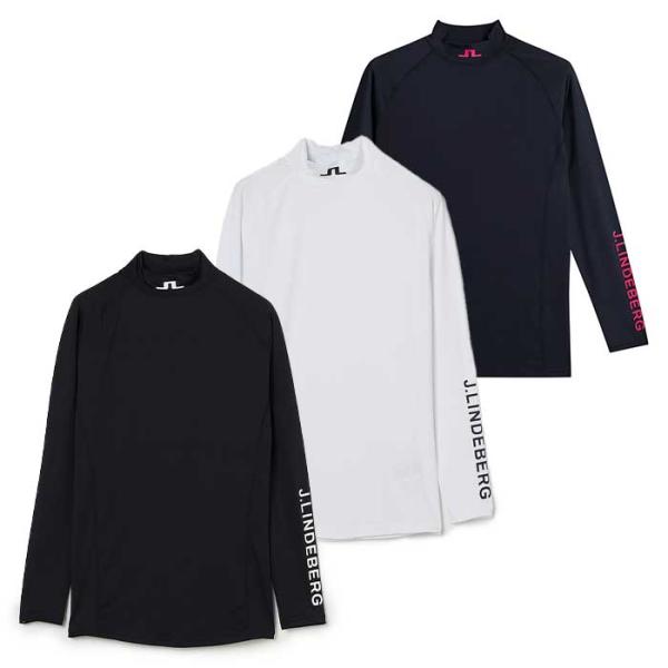 J.LINDEBERG モックシャツ 長袖 メンズ ゴルフウェア コンプレッション 07122910 【お取り寄せ】