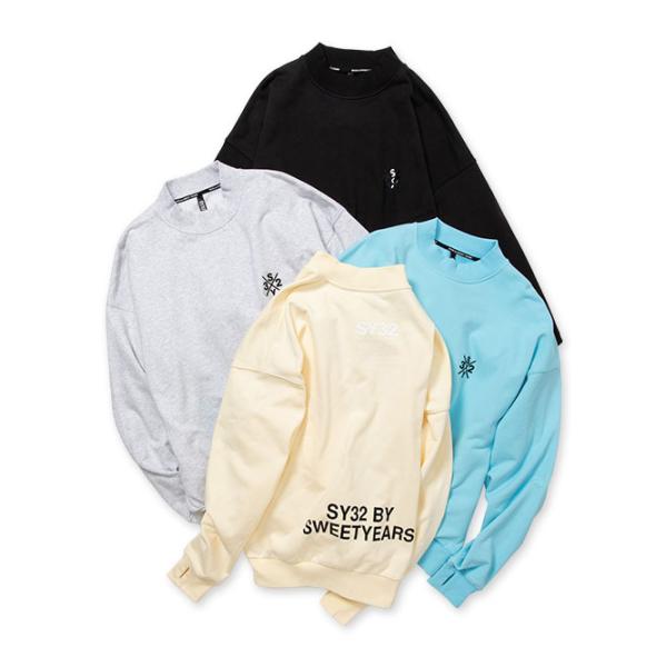 SY32 by SWEET YEARS スウェット トレーナー プルオーバー おしゃれ ブランド ゴルフ スポーツ ビックシルエット 12003