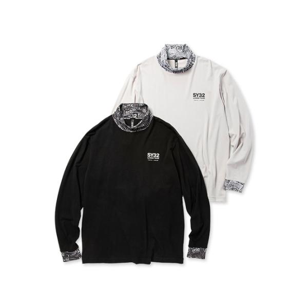 SY32 by sweet years Tシャツ 長袖 モック メンズ レディース おしゃれ ブランド ゴルフ ウェア サッカー スポーツ12513
