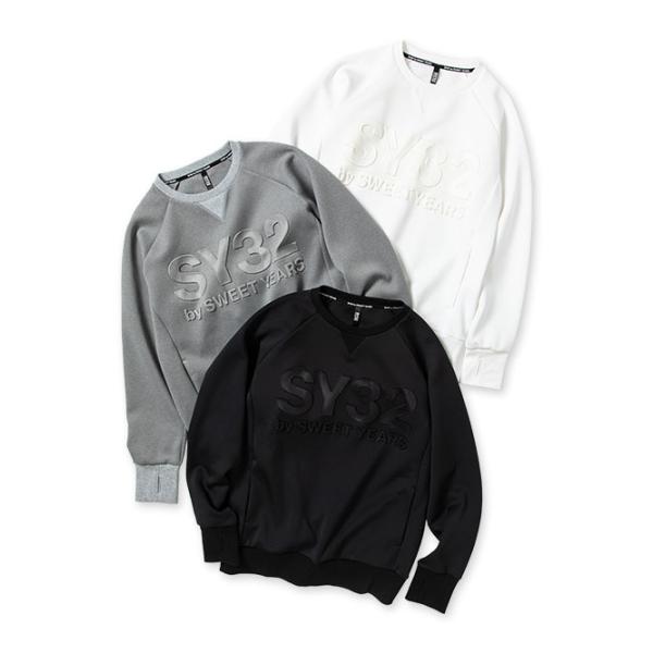 SY32 by SWEET YEARS スウェット トレーナー プルオーバー ブランド おしゃれ ゴルフ サッカー スポーツ 13011 エンボス
