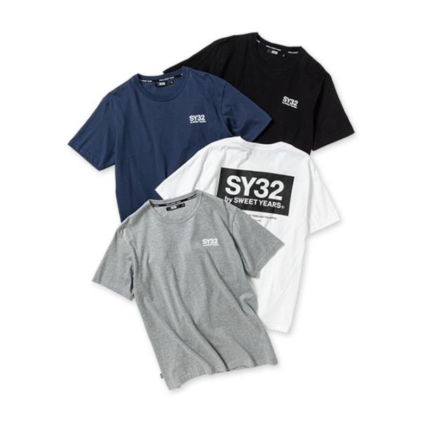 SY32 by SWEET YEARS Tシャツ 半袖 メンズ レディース ボックスロゴTシャツ おしゃれ ブランド ゴルフ サッカー スポーツ 13032J