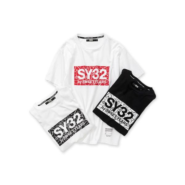 SY32 by SWEET YEARS Tシャツ 半袖 メンズ レディース ボックスロゴTシャツ おしゃれ ブランド ゴルフ サッカー スポーツ 13038J