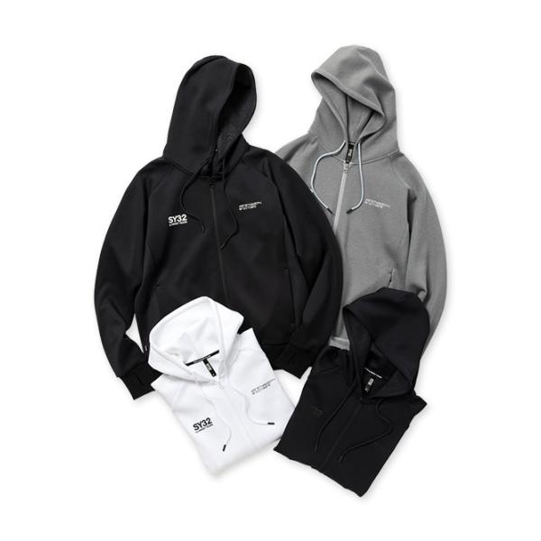 SY32 by SWEET YEARS パーカー スウェット プルオーバー ブランド おしゃれ ゴルフ サッカー スポーツ 13070 セットアップ エンボス ジップ