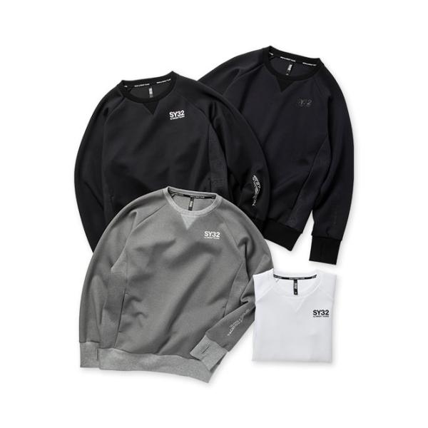SY32 by SWEET YEARS スウェット トレーナー プルオーバー ブランド おしゃれ ゴルフ サッカー スポーツ 13073 エンボス セットアップ