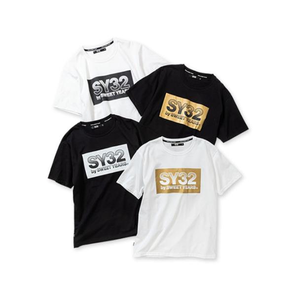 SY32 by SWEET YEARS Tシャツ 半袖 メンズ レディース プリントTシャツ おしゃれ ブランド ゴルフ サッカー スポーツ 13407J