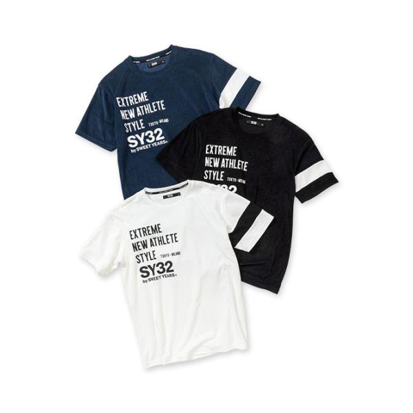 SY32 by SWEET YEARS Tシャツ 半袖 メンズ レディース クルーネックTシャツ おしゃれ ブランド ゴルフ サッカー スポーツ 13417