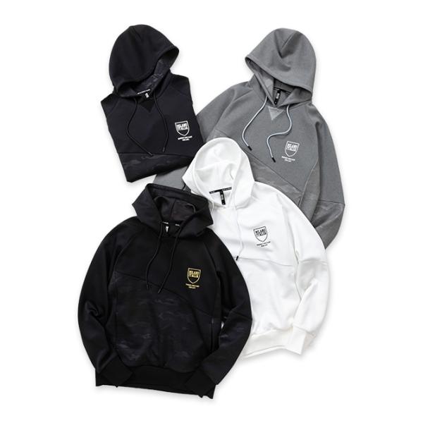 SY32 by SWEET YEARS パーカー ダンボールニットプルオーバーフーディー メンズ ブランド おしゃれ ゴルフ スポーツ セットアップ エンボスカモ 13510