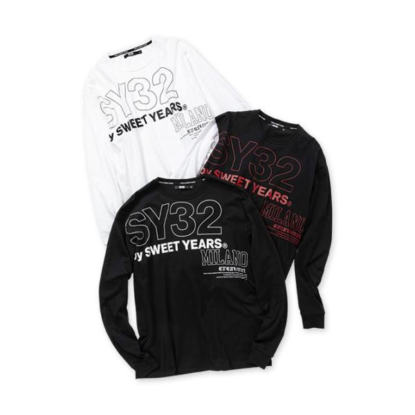 SY32 by SWEET YEARS ロングTシャツ メンズ おしゃれ ブランド ゴルフ スポー ツ 13536J お取り寄せ商品