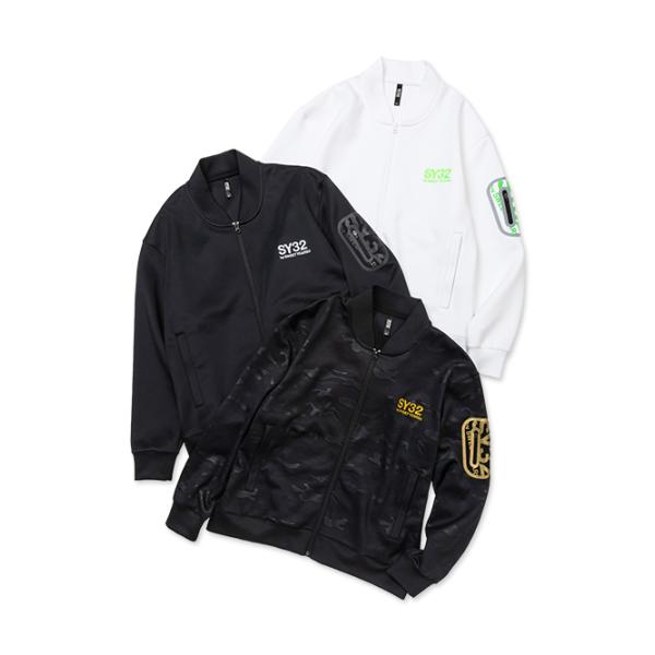SY32 by SWEET YEARS ダンボールニット ボンバージャケット メンズ ブランド おしゃれ かっこいい ゴルフ スポーツ サッカー メンズ 14109 お取り寄せ商品