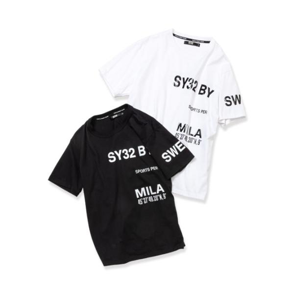 SY32 by SWEET YEARS ロゴ Tシャツ プリントTシャツ 半袖 メンズ ブランド おしゃれ かっこいい ゴルフ スポーツ サッカー 14159J お取り寄せ商品
