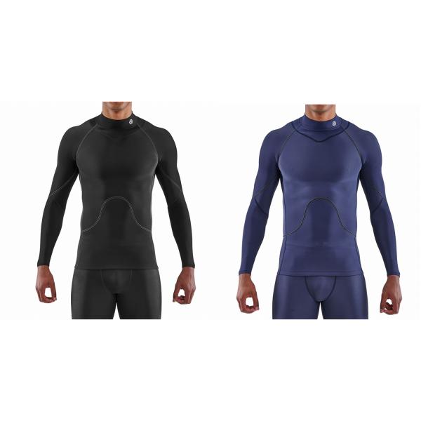 skins スキンズ Tシャツ 長袖 メンズ おしゃれ ブランド コンプレッション ゴルフ スポーツ ウェア 防寒 18120312 series3
