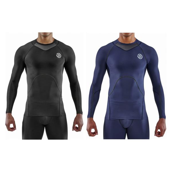 skins スキンズ Tシャツ 長袖 メンズ おしゃれ ブランド コンプレッション ロングスリーブ ゴルフ スポーツ ウェア 18121310 series3