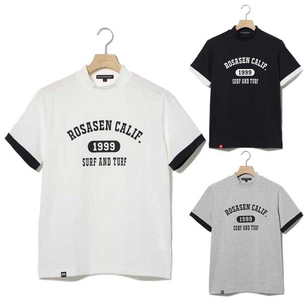 Rosasen ロサーセン Tシャツ モックシャツ 半袖 メンズ おしゃれ ブランド ストレッチ ゴルフ サーフ 0442274148005　お取寄せ