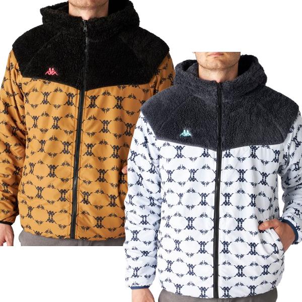 kappa ボアジャケット メンズ ゴルフ ブランド おしゃれ かっこいい リバーシブル ゴルフウェア フルジップ634-209