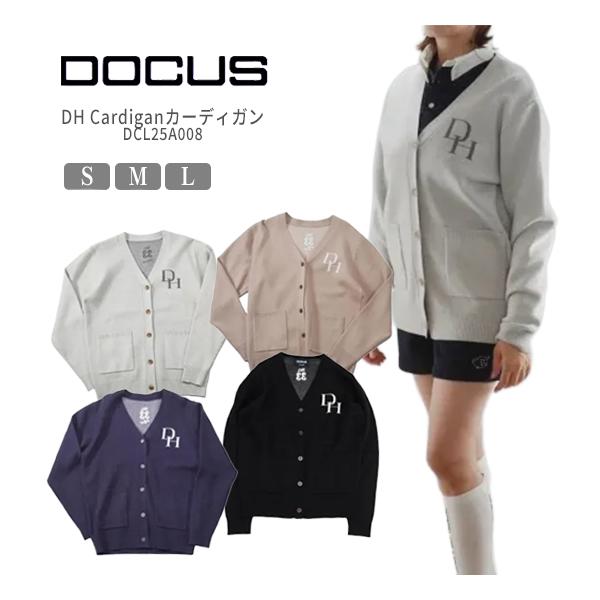 DOCUS ゴルフ レディース おしゃれ ブランド かわいい DCL25A008 DH Cardigan カーディガン ゴルフウェア カジュアル 25aw【お取り寄せ】