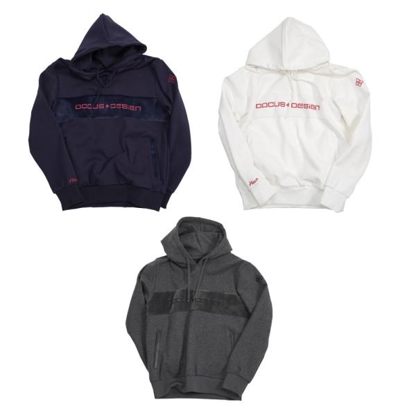 DOCUS ウォームフーディ パーカー プルオーバー ゴルフウェア メンズ フーディ セットアップ DCM23A004