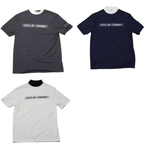 DOCUS ゴルフウェア モックネック 半袖 メンズ ブランド おしゃれ かっこいい dcm24s003-asu お取り寄せ商品