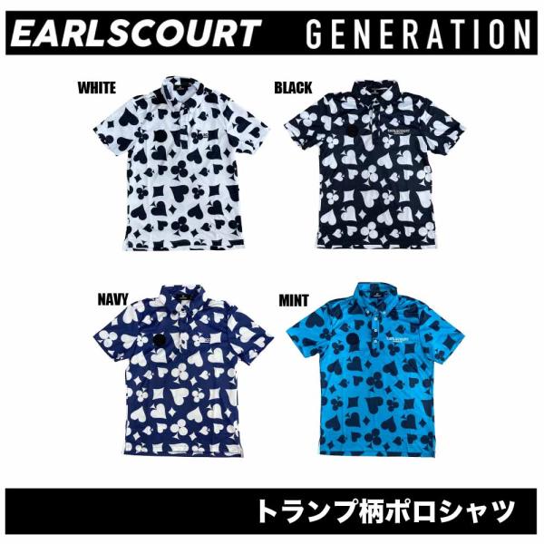 EARLSCOURT アールズコート ゴルフウェア ポロシャツ TRAMP 半袖 メンズ かっこいい  EC-G035 お取り寄せ商品