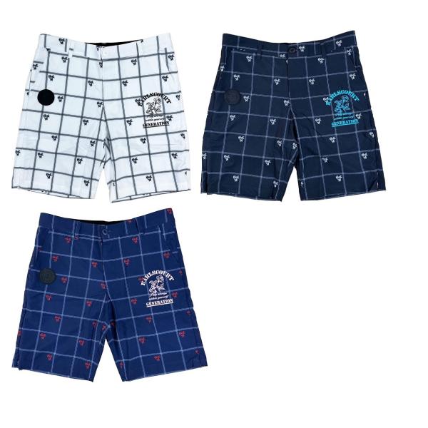 EARLSCOURT アールズコート ゴルフウェア チェックドットショートパンツ CHECK メンズ かっこいい EC-G045 お取り寄せ商品