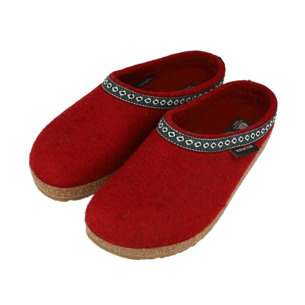 ルームサンダル ルームシューズ スリッパ おしゃれ 室内履き オフィス履き 履きやすい ハフリンガー HL71100105 レッド フランツル