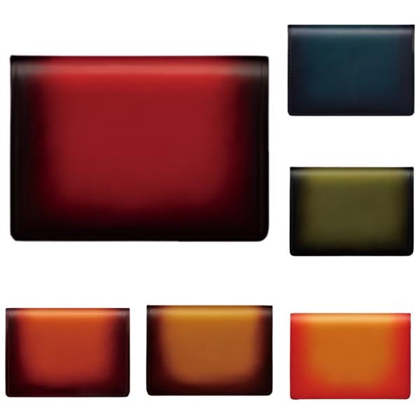 Lilyleather Design リリーレザーデザイン ビジネス カードケース 名刺入れ ぼかし染めタイプ レザー 革