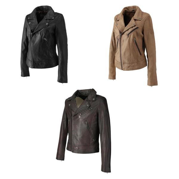 RIDEZ ライズ ジャケット ライダース ダブル レザー 革 レディース おしゃれ ブランド バイク SLJ101/100/102