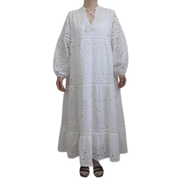 SPOOM ワンピース レディース 春 夏 総レース おしゃれ ブランド ロング きれいめ 40代 50代