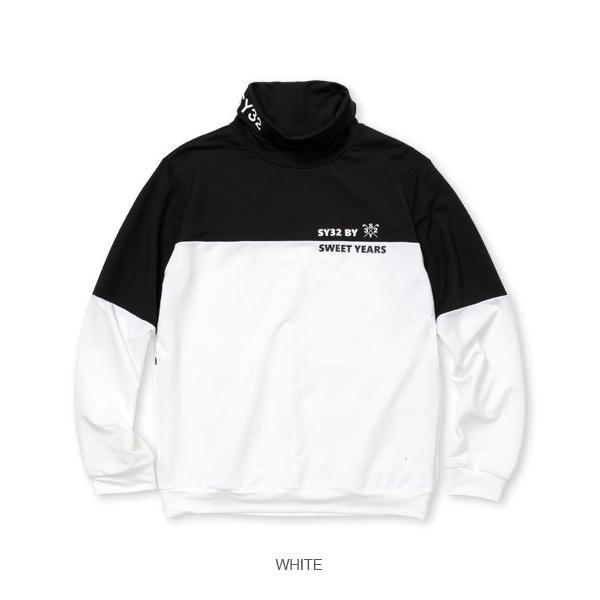 SY32 by sweet years Tシャツ 長袖 モックネック メンズ レディース おしゃれ ブランド ゴルフ ウェア SYG-2113
